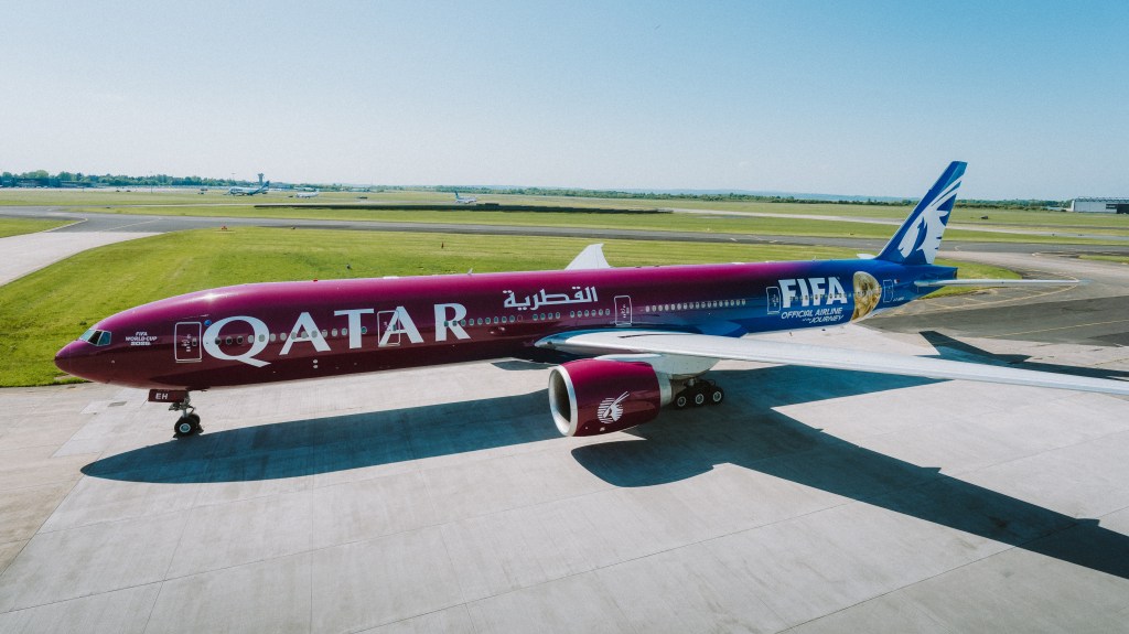 Qatar Airways Debuts World Cup-Themed Livery | AirlineGeeks.com